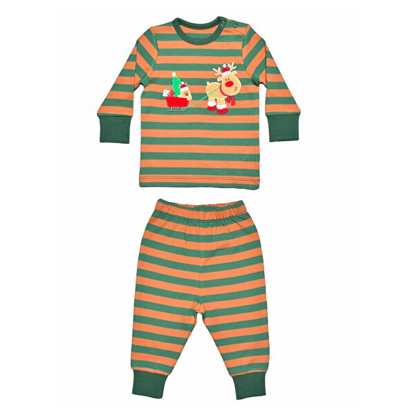 Bisiklet Yaka Uzun Kollu Organik Pamuklu Unisex Bebek 2'li Takım Bisiklet Yaka Uzun Kollu Organik Pamuklu Unisex Bebek 2'li Takım