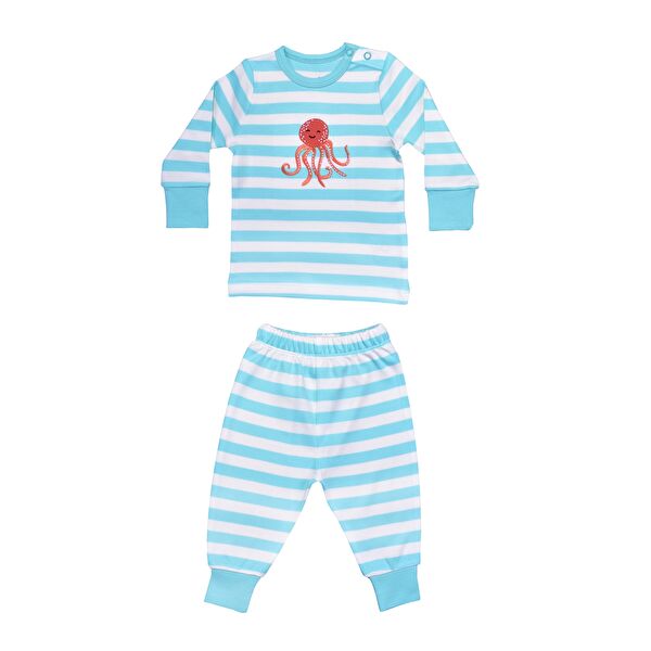 Bisiklet Yaka Uzun Kollu Organik Pamuklu Unisex Bebek 2'li Takım Bisiklet Yaka Uzun Kollu Organik Pamuklu Unisex Bebek 2'li Takım