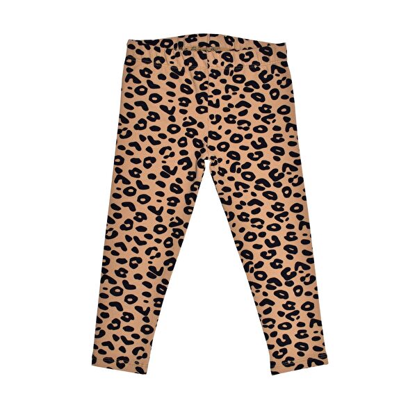 Beli Lastikli Desenli Kız Çocuk Tayt