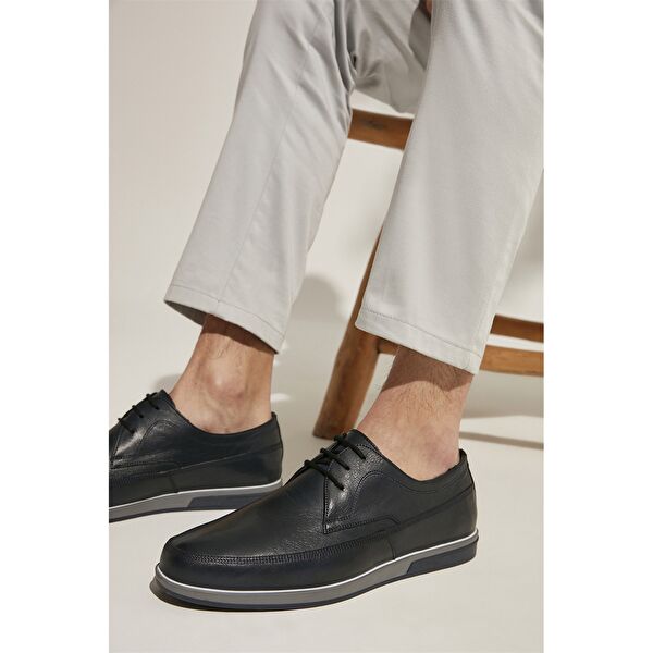 Hakiki Deri Bağcıklı Erkek Klasik Ayakkabı