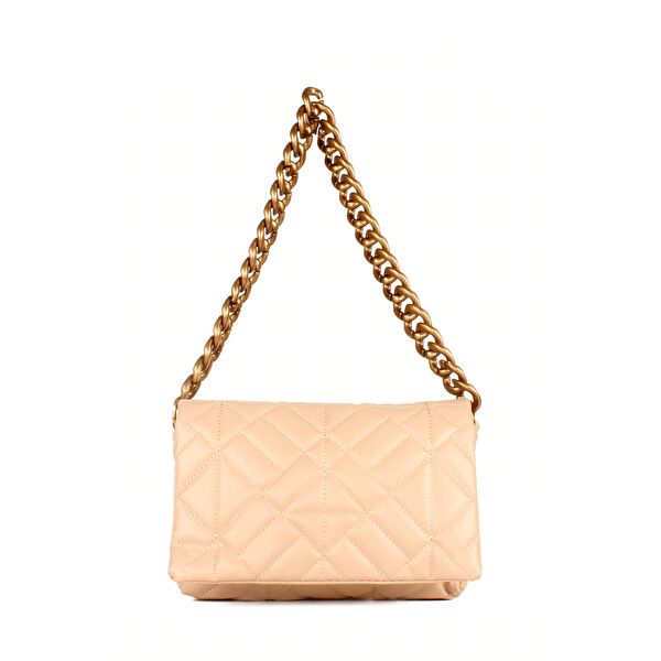 Deri Görünümlü Kapitoneli Kadın Baget Çanta Deri Görünümlü Kapitoneli Kadın Baget Çanta