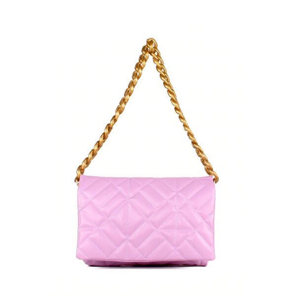 Deri Görünümlü Kapitoneli Kadın Baget Çanta Deri Görünümlü Kapitoneli Kadın Baget Çanta