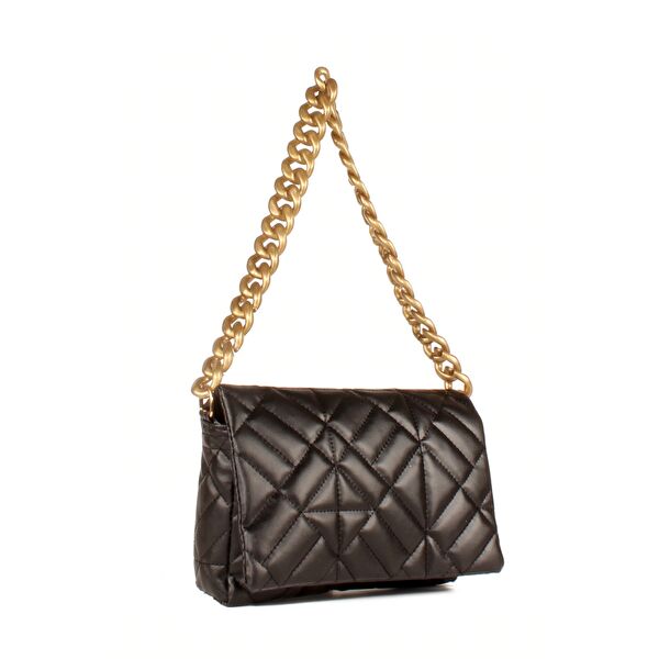 Deri Görünümlü Kapitoneli Kadın Baget Çanta Deri Görünümlü Kapitoneli Kadın Baget Çanta