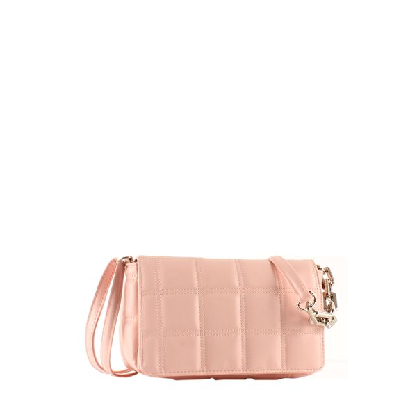 Deri Görünümlü Kapitoneli Kadın Omuz Çantası