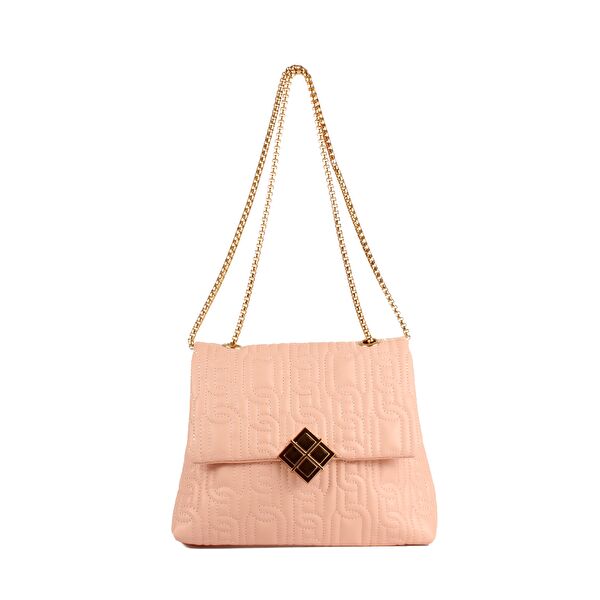 Deri Görünümlü Kapitoneli Kadın Omuz Çantası