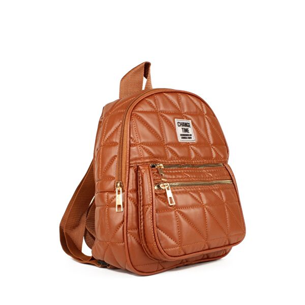 Deri Görünümlü Kapitoneli Kadın Sırt Çantası Deri Görünümlü Kapitoneli Kadın Sırt Çantası