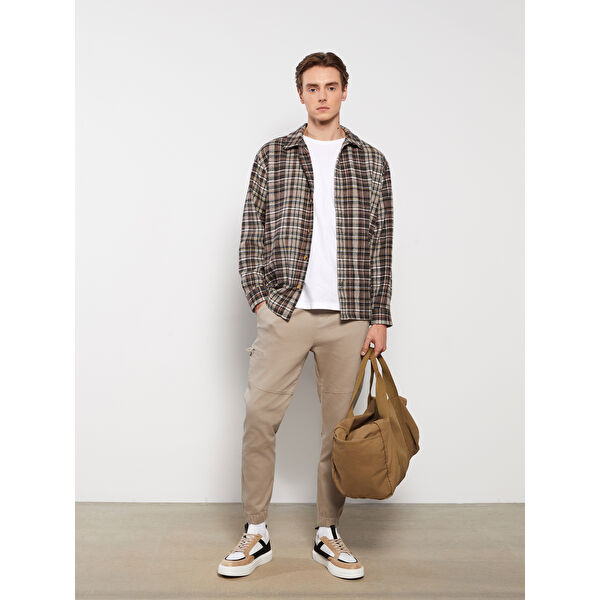 Slim Fit Gabardin Erkek Jogger Pantolon