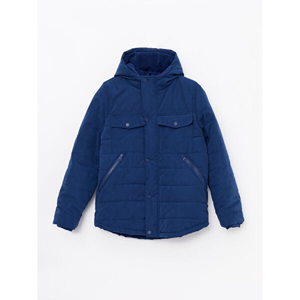 Kapüşonlu Basic Erkek Çocuk Mont