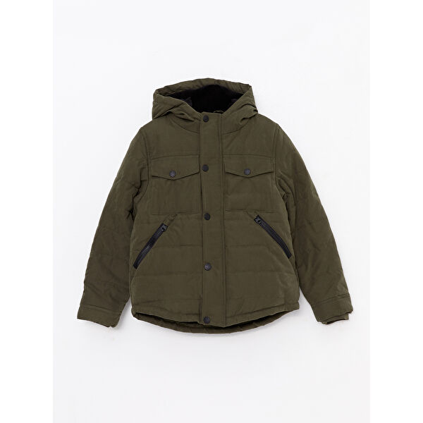 Kapüşonlu Basic Erkek Çocuk Mont