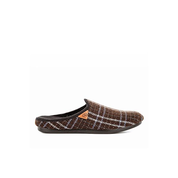 Ekose Desenli Erkek Ev Terliği