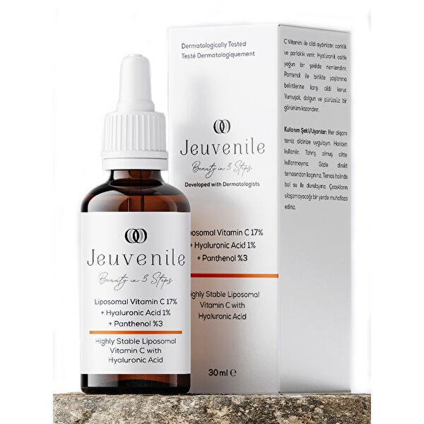 Liposomal Vitamin C %17 + Hyaluronic Acid %1 + Panthenol %3 C Vitamini Cilt Serumu 30 ML Liposomal Vitamin C %17 + Hyaluronic Acid %1 + Panthenol %3 C Vitamini Cilt Serumu 30 ML