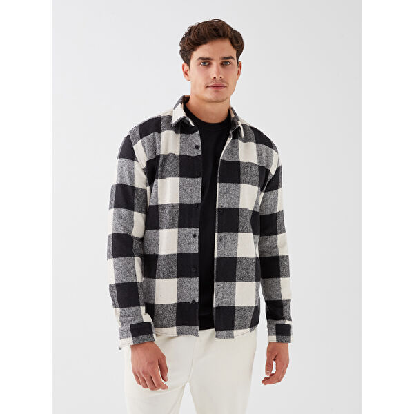 Slim Fit Uzun Kollu Ekose Erkek Oduncu Gömlek Slim Fit Uzun Kollu Ekose Erkek Oduncu Gömlek