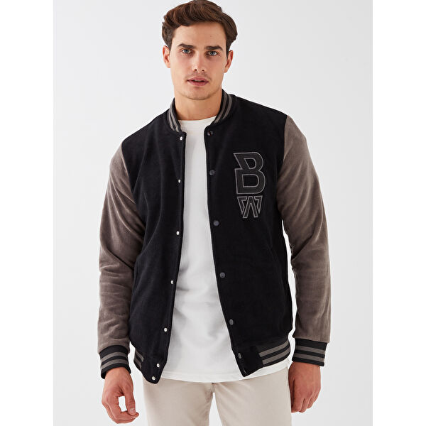 Standart Kalıp Kolej Yaka Erkek Spor Hırka