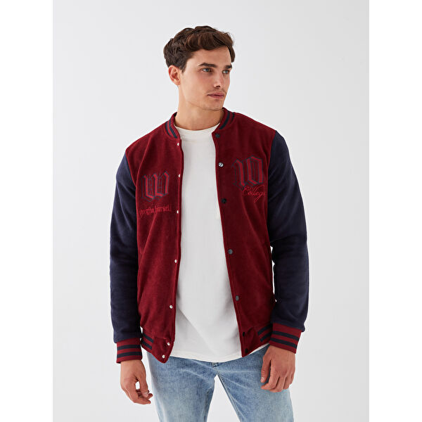 Standart Kalıp Kolej Yaka Erkek Spor Hırka