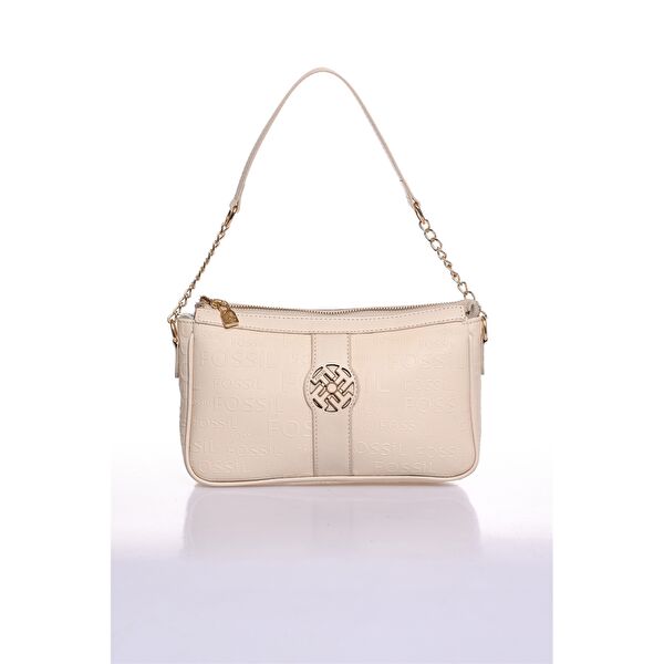 Deri Görünümlü Desenli Kadın Omuz Çantası