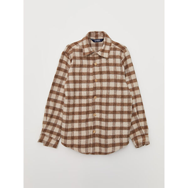 Ekose Uzun Kollu Erkek Çocuk Gömlek Ekose Uzun Kollu Erkek Çocuk Gömlek