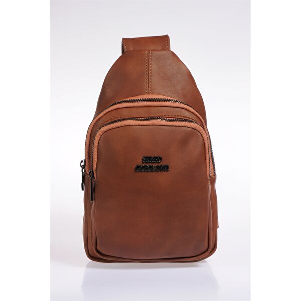 Deri Görünümlü Kadın Göğüs Çantası