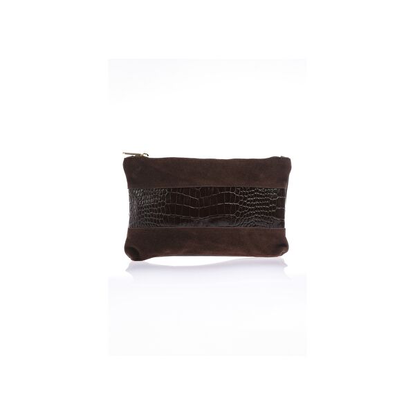 Deri Görünümlü Desenli Kadın Çapraz Çanta