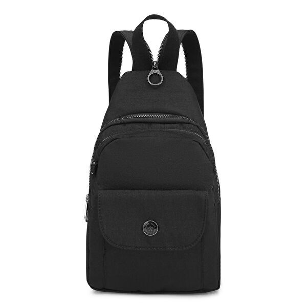 Etiket Baskılı Kadın Sırt Çantası