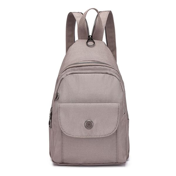 Etiket Baskılı Kadın Sırt Çantası