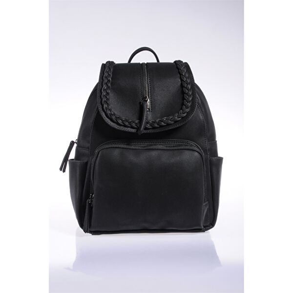 Deri Görünümlü Kadın Sırt Çantası