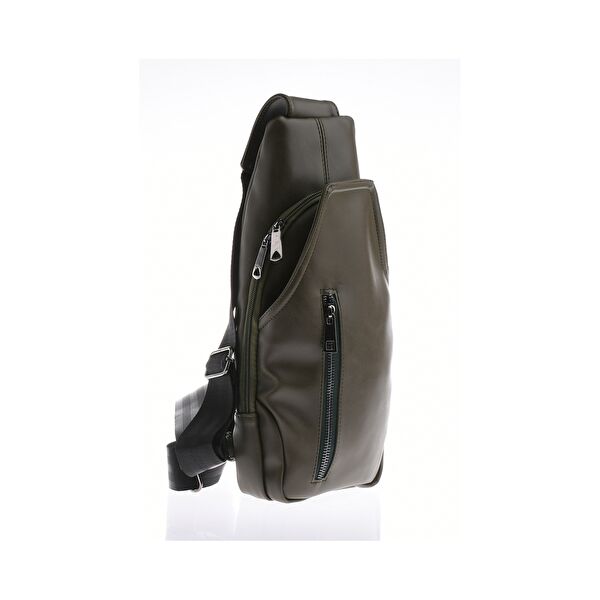 Deri Görünümlü Kadın Göğüs Çantası