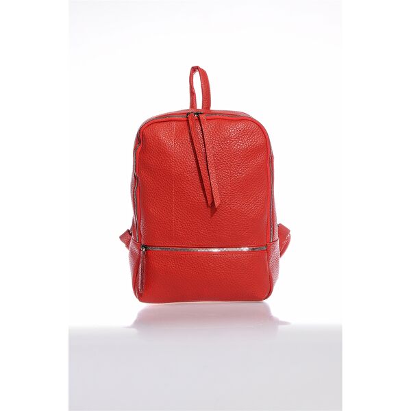 Deri Görünümlü Kadın Sırt Çantası