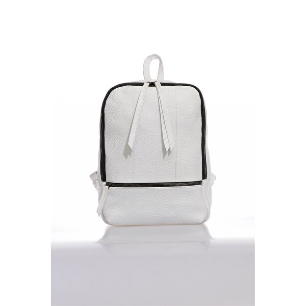 Deri Görünümlü Kadın Sırt Çantası