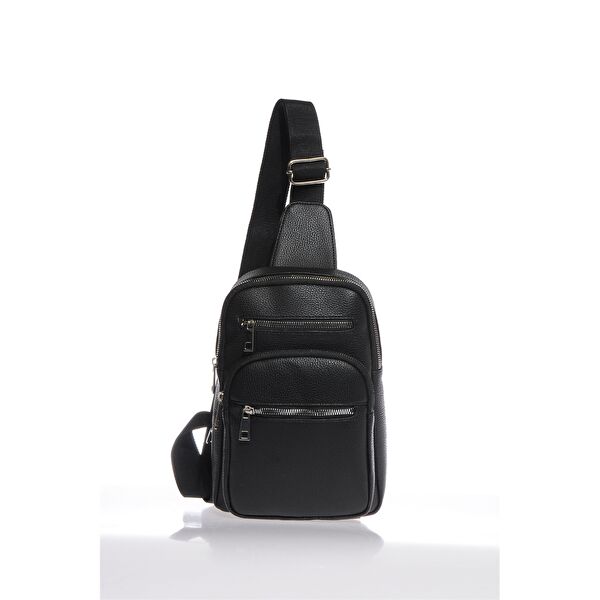 Deri Görünümlü Erkek Göğüs Çantası