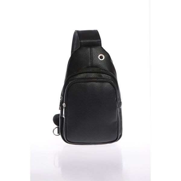 Deri Görünümlü Erkek Göğüs Çantası