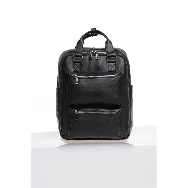 Deri Görünümlü Kadın Sırt Çantası