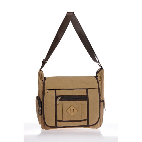 Etiket Baskılı Unisex Çapraz Çanta