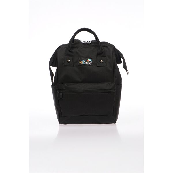 Etiket Baskılı Kadın Sırt Çantası