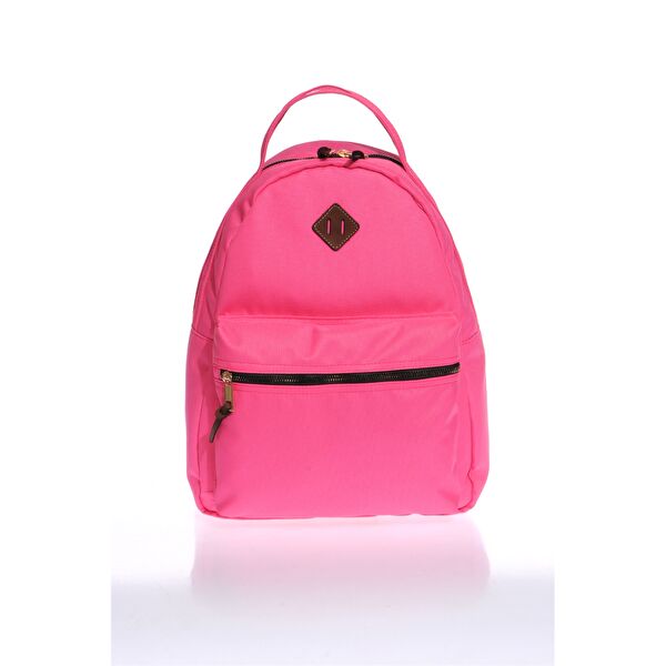 Etiket Baskılı Kadın Sırt Çantası