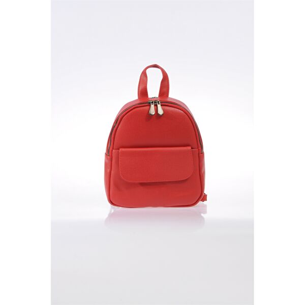 Deri Görünümlü Kadın Sırt Çantası