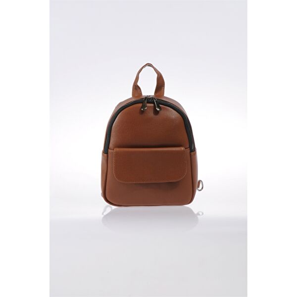 Deri Görünümlü Kadın Sırt Çantası