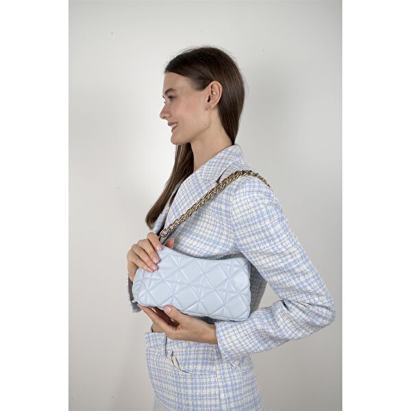 Deri Görünümlü Kapitoneli Kadın Omuz Çantası Deri Görünümlü Kapitoneli Kadın Omuz Çantası