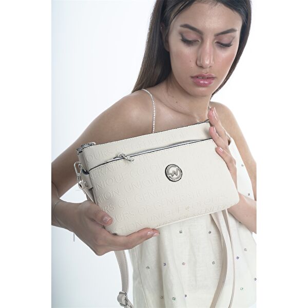 Deri Görünümlü Kadın Çapraz Çanta