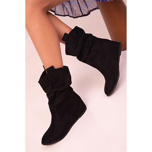 Süet Görünümlü Kadın Çizme