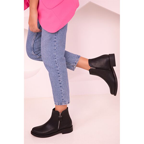 Deri Görünümlü Bilek Boy Kadın Bot Deri Görünümlü Bilek Boy Kadın Bot