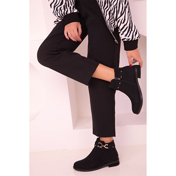 Metal Toka Detaylı Kadın Bot