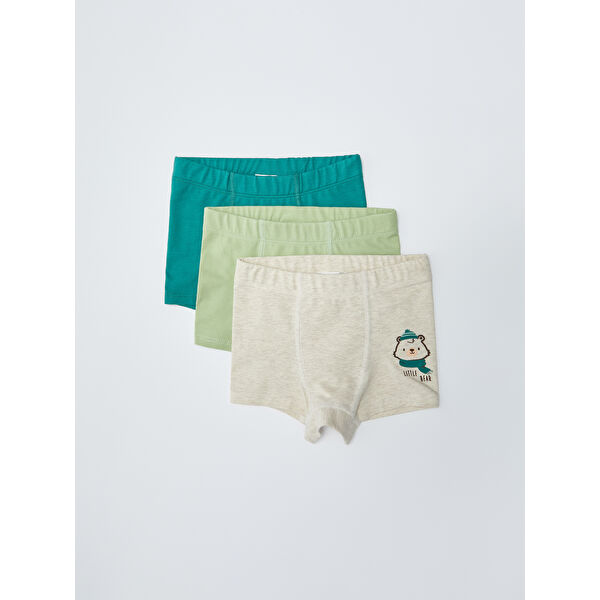 Beli Lastikli Erkek Bebek Boxer 3'lü Beli Lastikli Erkek Bebek Boxer 3'lü