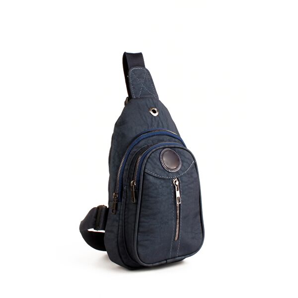 Etiket Baskılı Kadın Göğüs Çantası