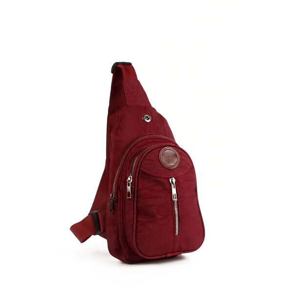 Etiket Baskılı Kadın Göğüs Çantası