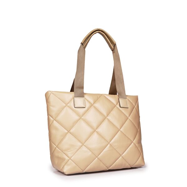 Deri Görünümlü Kapitoneli Kadın Omuz Çantası Deri Görünümlü Kapitoneli Kadın Omuz Çantası