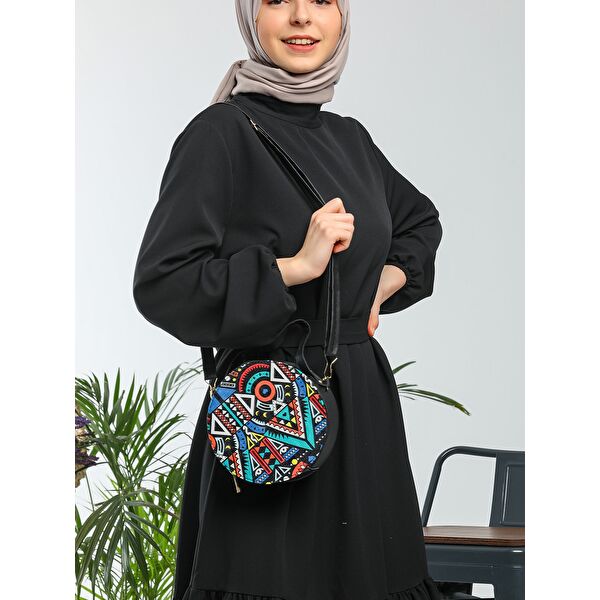 Desenli Kadın Omuz Çantası