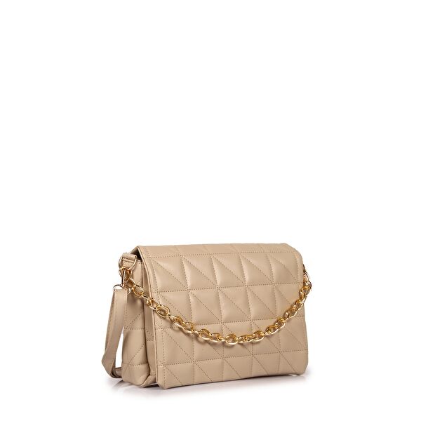 Kapitoneli Zincir Detaylı Kadın Çapraz Çanta