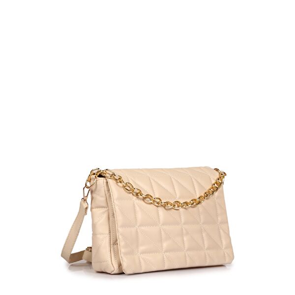 Kapitoneli Zincir Detaylı Kadın Çapraz Çanta