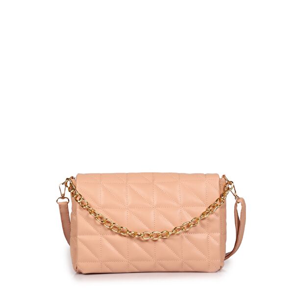 Kapitoneli Zincir Detaylı Kadın Çapraz Çanta