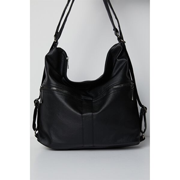 Deri Görünümlü Kadın Omuz Çantası